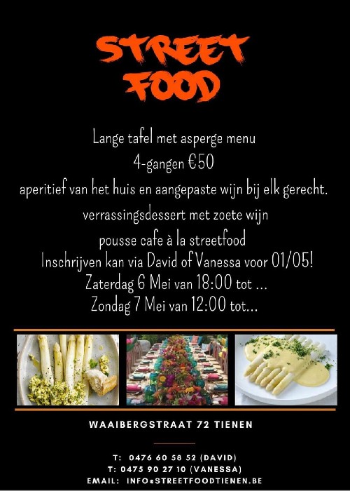 4-gangen Asperge menu :: Street Food